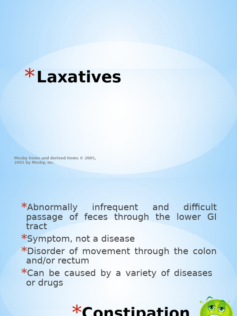 Understanding Constipation and Laxatives | PDF | Constipation ...