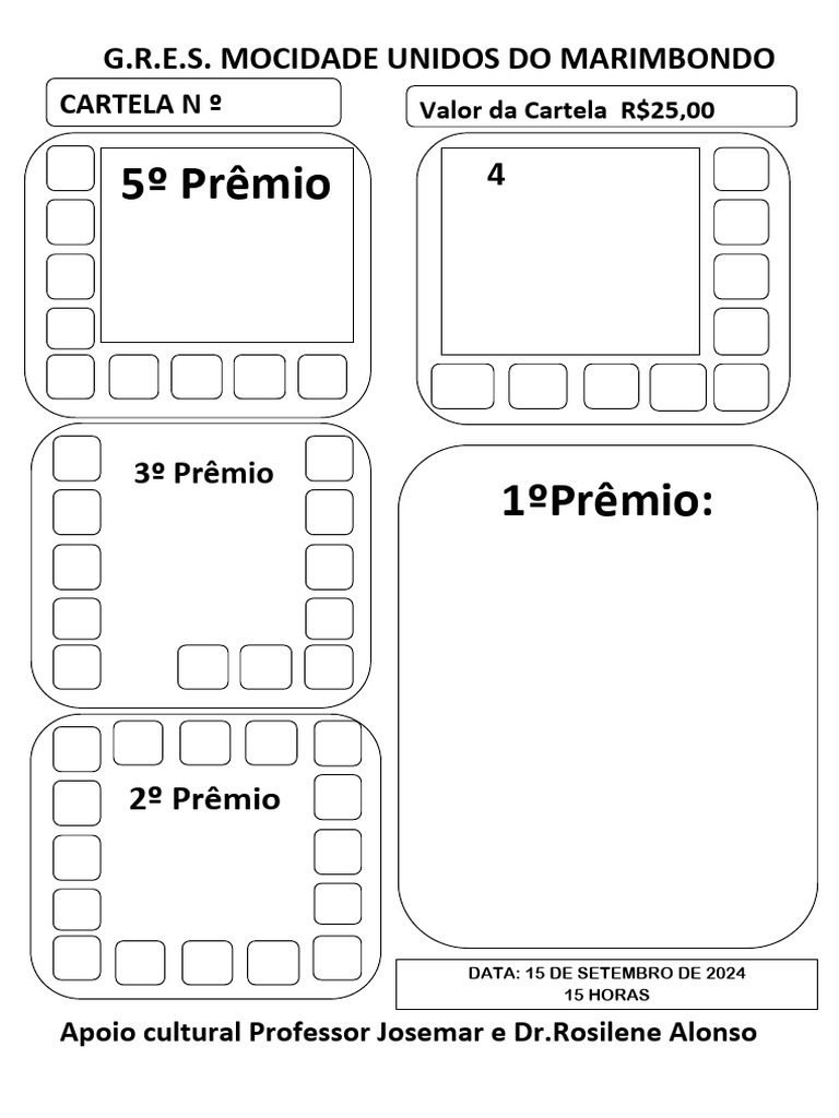 Bingo 15 de Setembro de 2024 | PDF