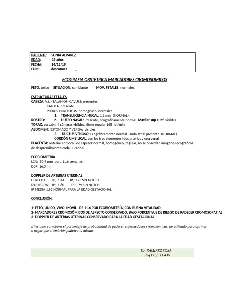Aaa Marcadores Cromosomicos Doppler Sonia Alvarez | PDF