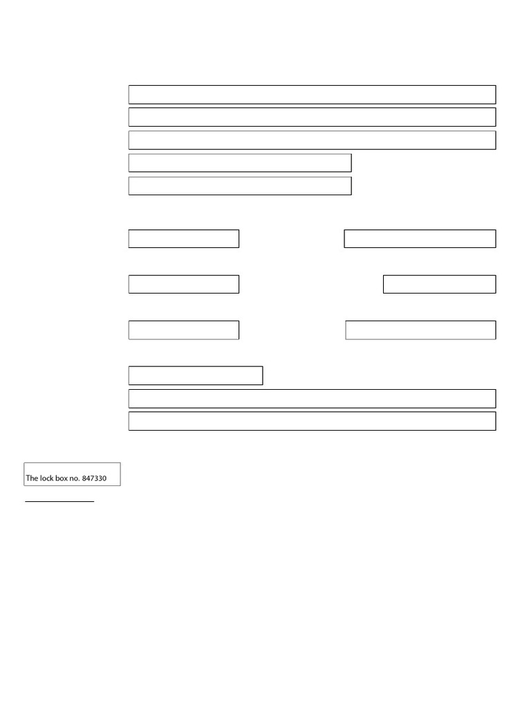 Deposit Slip for Federal Bank Lock Box | PDF