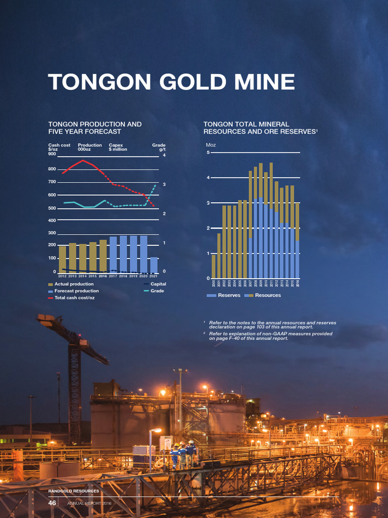 Tongon AnnualReport 2016 | PDF | Mining | Electrical Grid