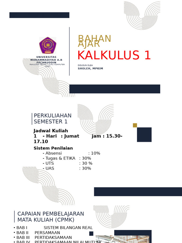 Pertemuan 1 Kalkulus 1 | PDF