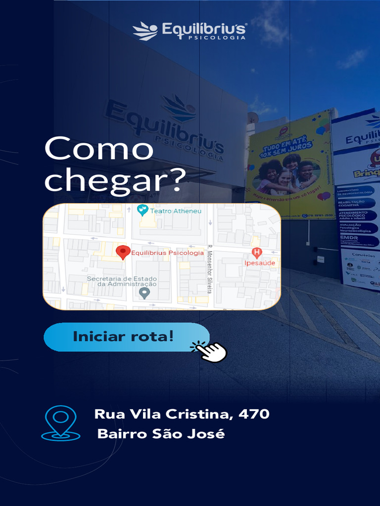Como Chegar à Equilíbrius Psicologia | PDF