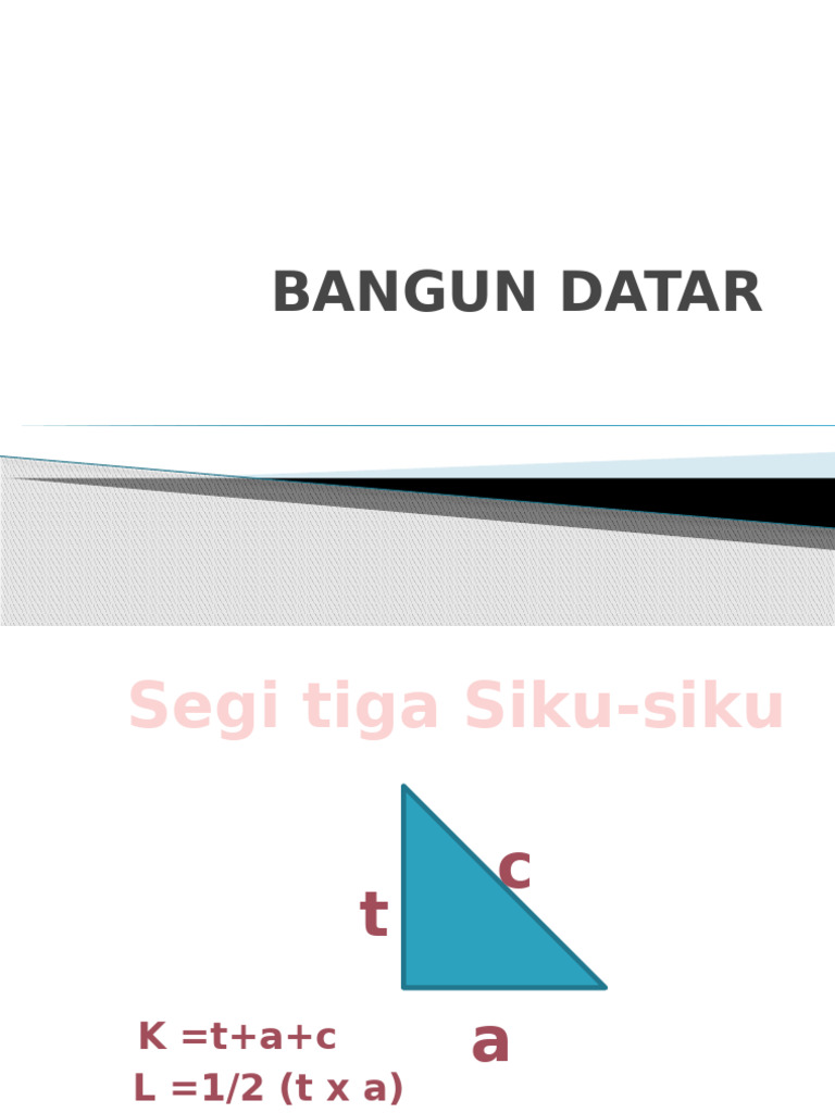 Bangun Datar Dari Segi Tiga | PDF