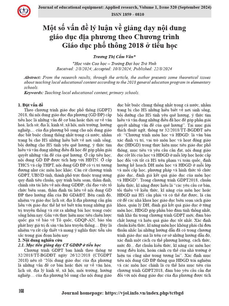 Mot So Van de Ly Luan Ve Noi Dung Giang Day Dia Ly | PDF