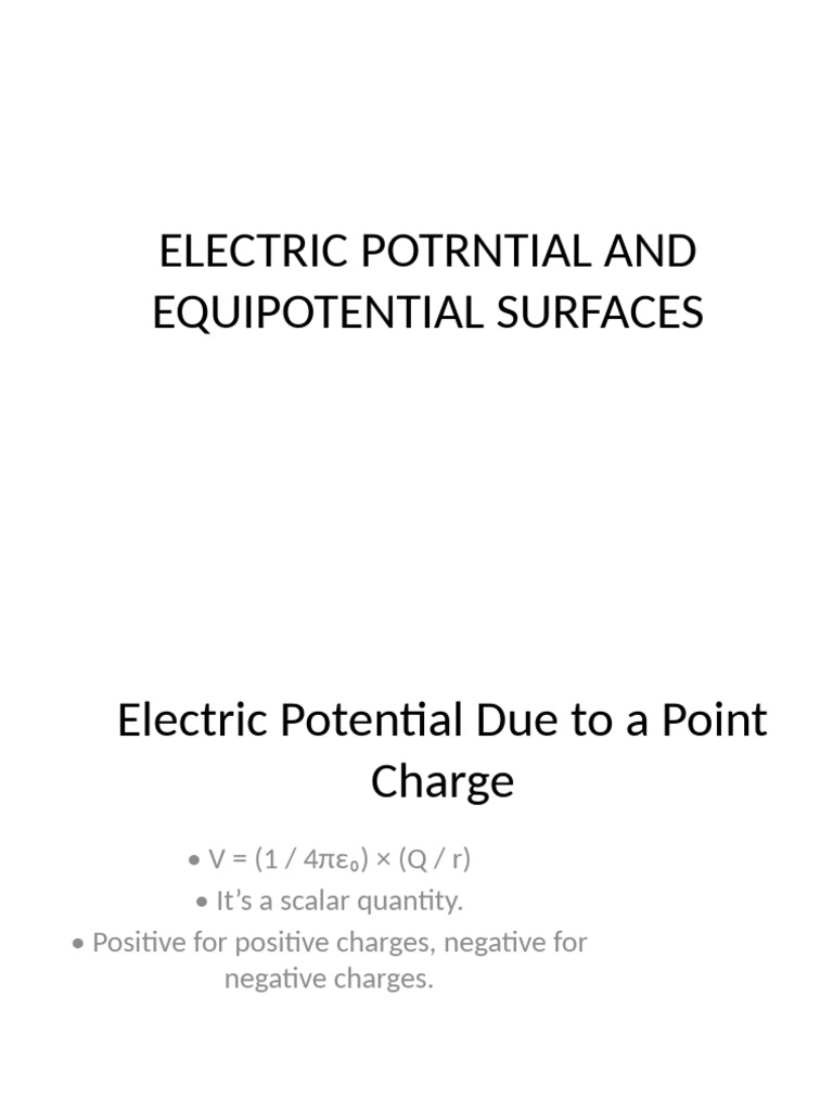 Electric Potential With Real Images | PDF