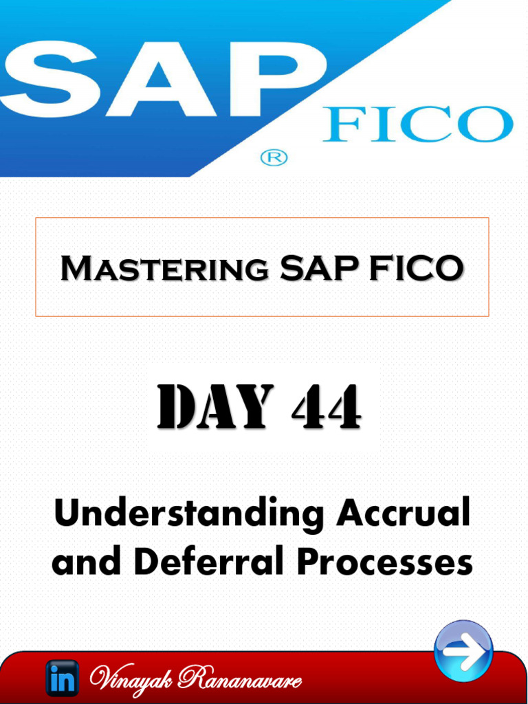 Mastering Accruals & Deferrals in SAP FICO | PDF | Deferral | Accrual