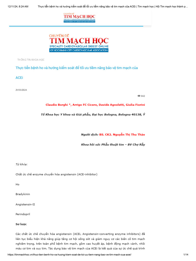 TH Cti NB NH Ho Và H NG Ki M Soát T I Uti MN NGB Ov Tim M CHC A Acei | PDF