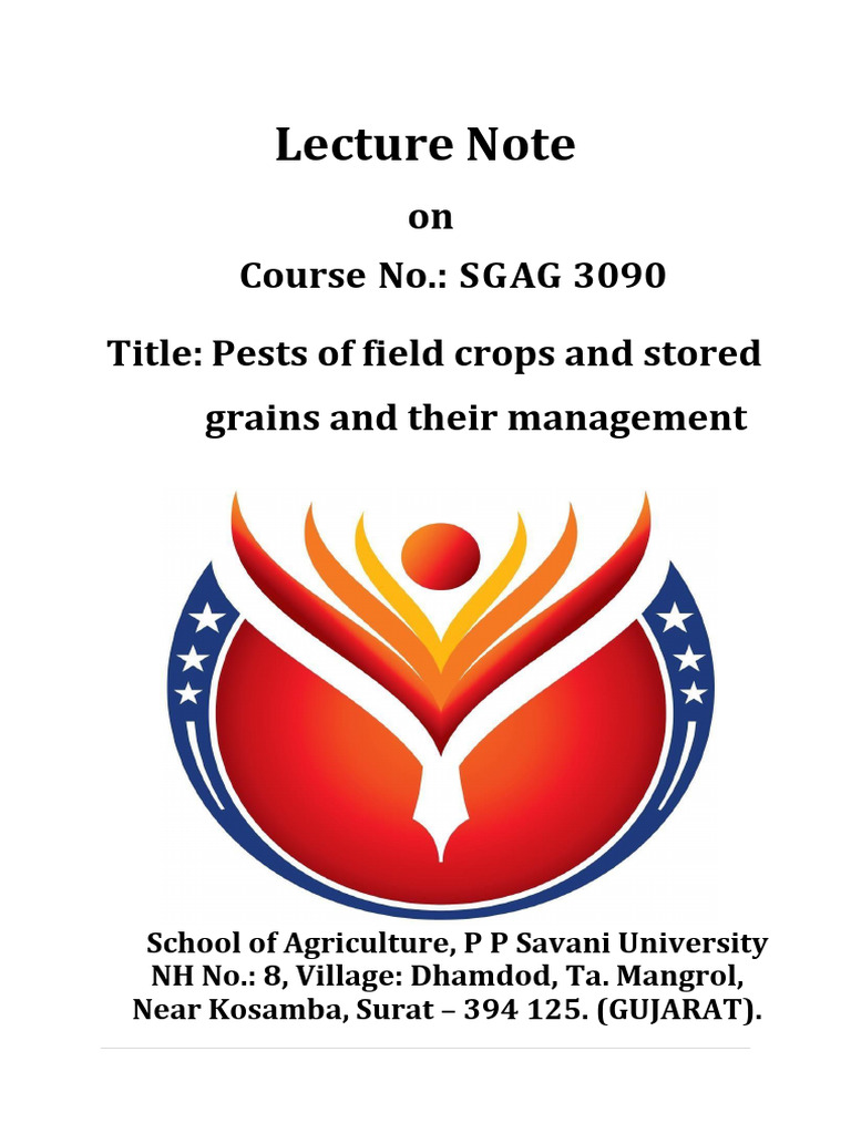 SGAG 3090 (Theory) | PDF | Pupa | Beetle
