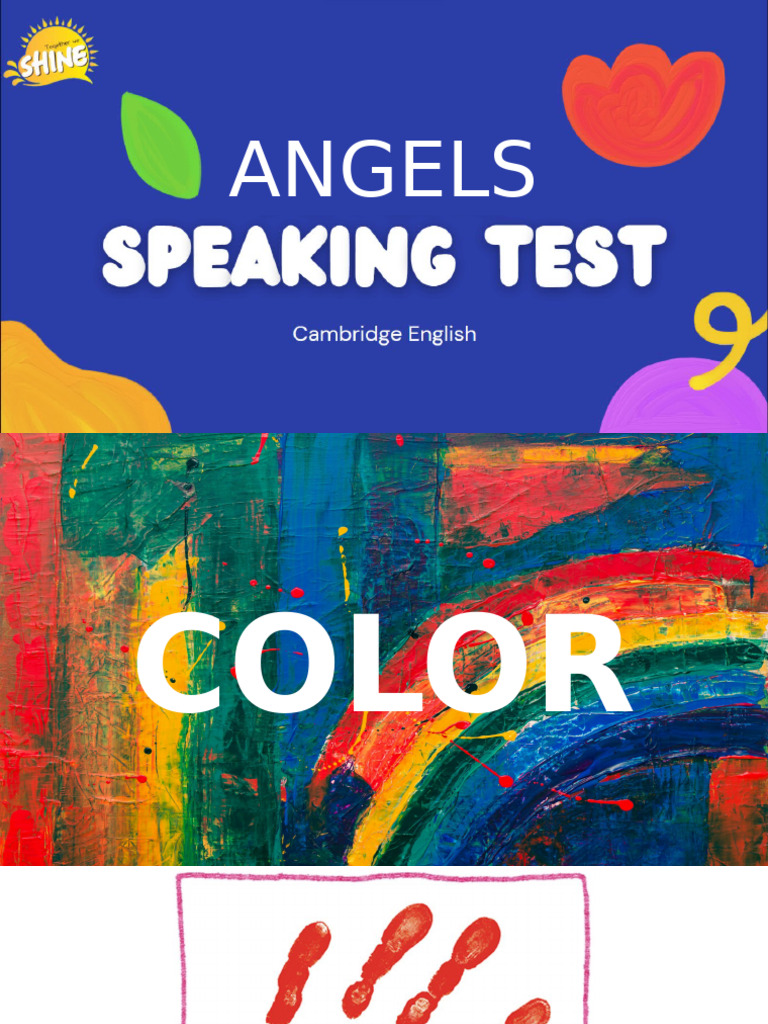 Shine Angels 3 - Speaking Final Test | PDF