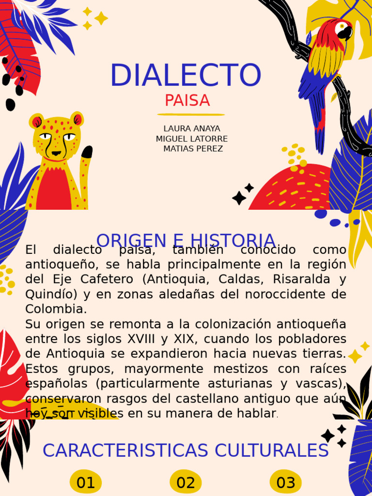 Expocision Del Dialecto Paisa | PDF | Lingüística