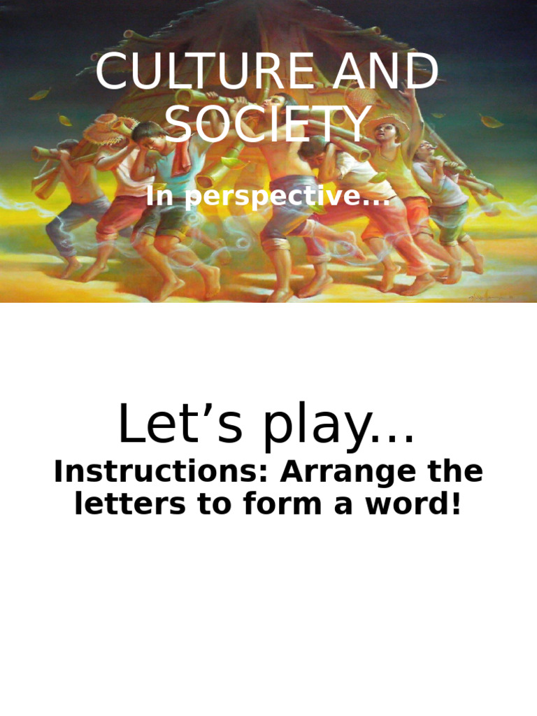Understanding Culture and Society Concepts | PDF | Socialization ...