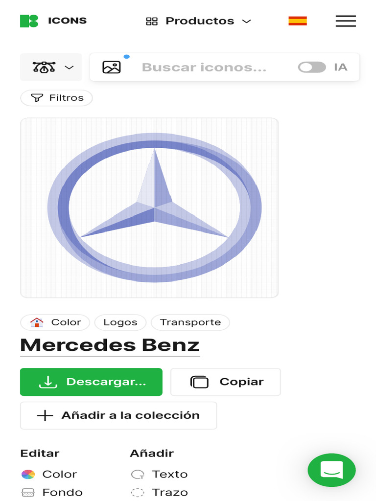 Icono A Color de Mercedes Benz en PNG, SVG | PDF