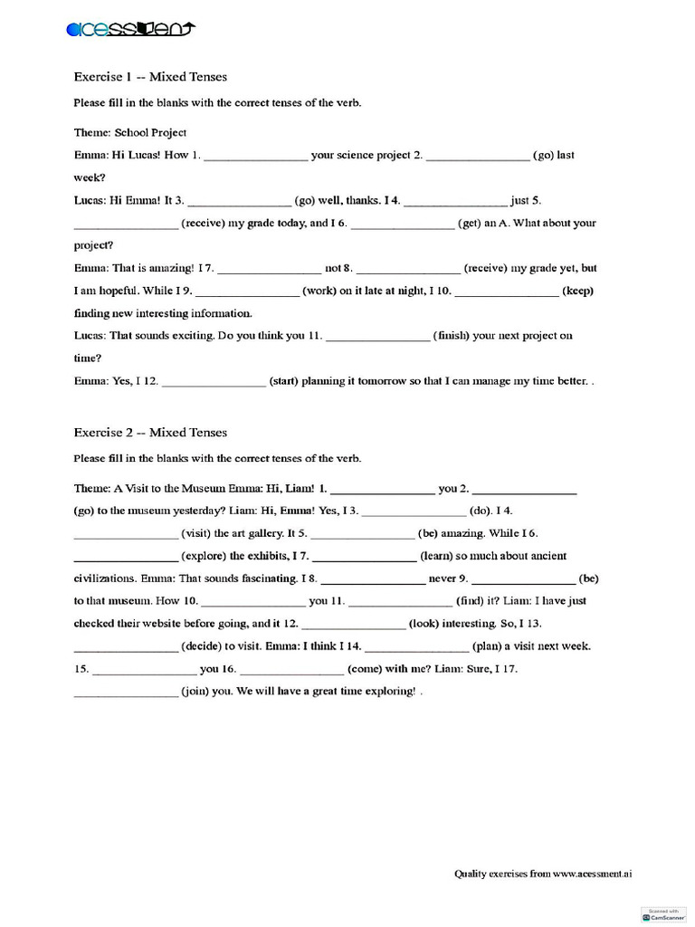英文 Mixed Tenses | PDF