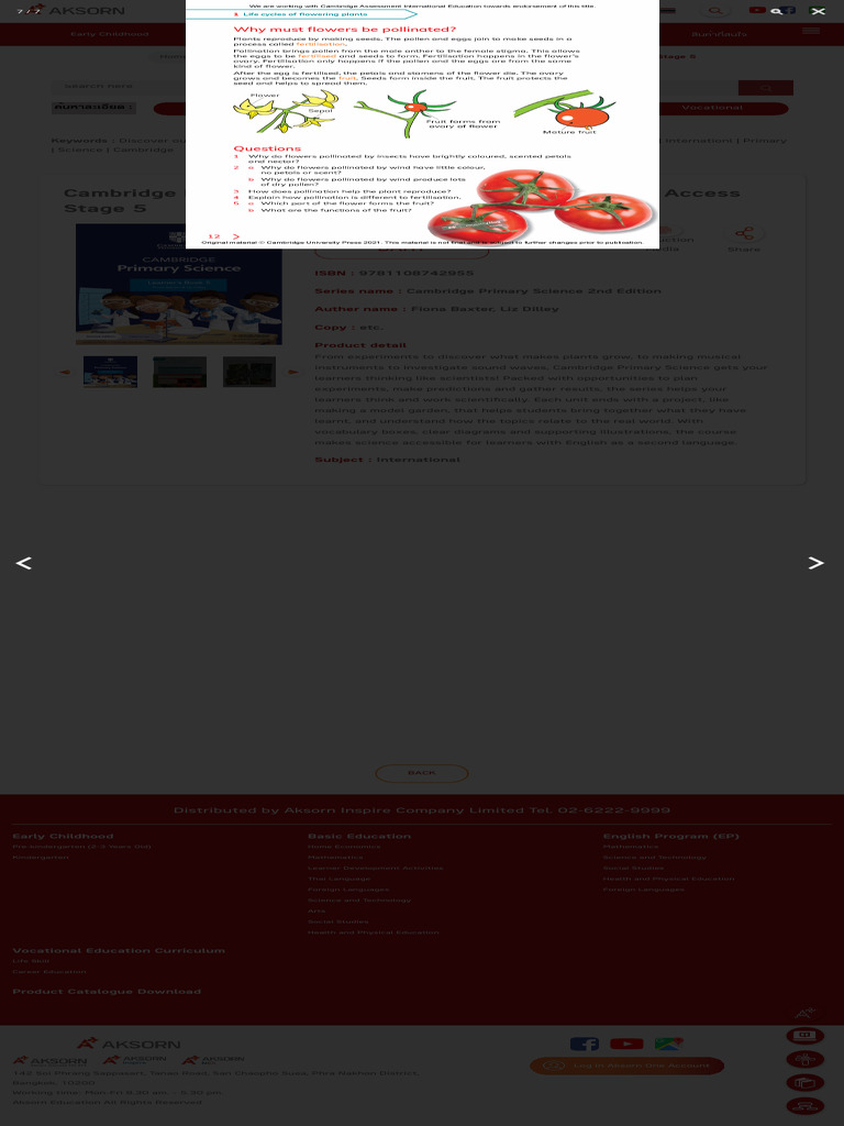 Cambridge Primary Science Stage 5 Guide | PDF | Science | Curriculum