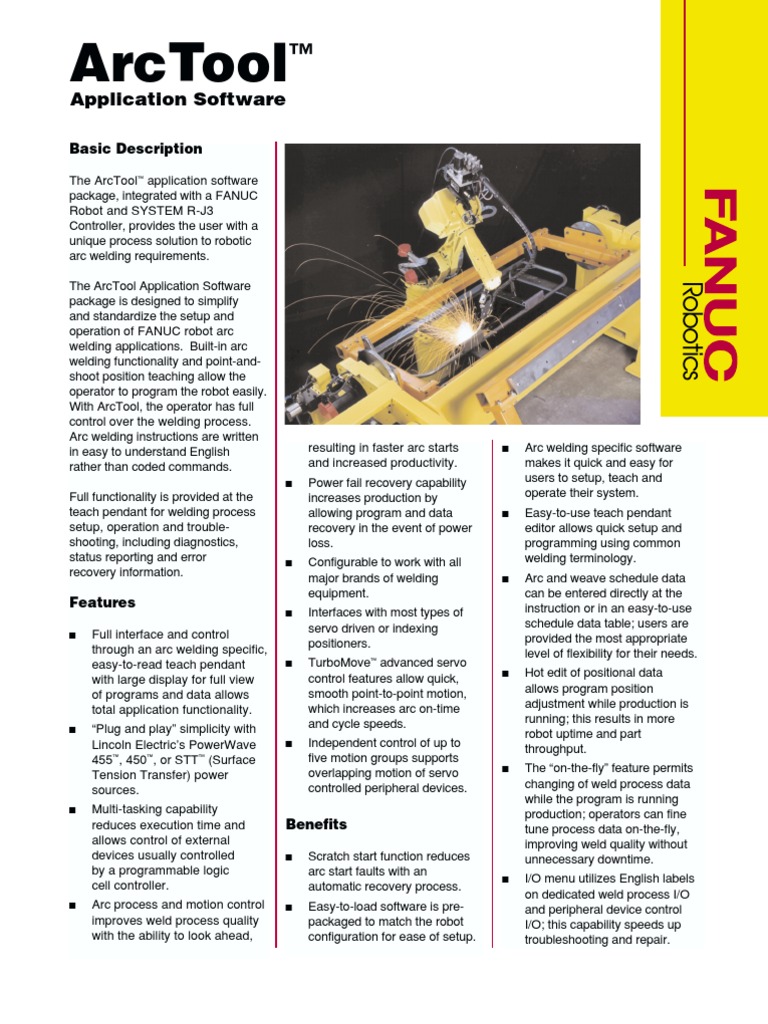 FANUC Software ArcTool | PDF | Welding | Construction