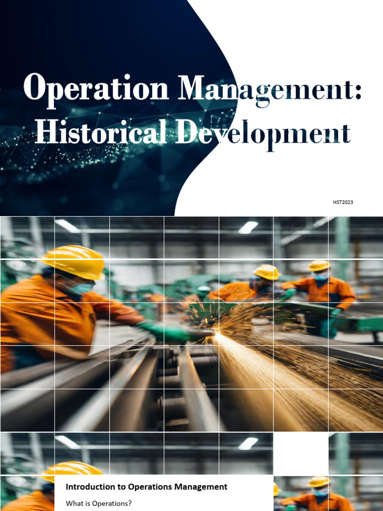 Historical Evolution of Operations Management | PDF | Operations ...