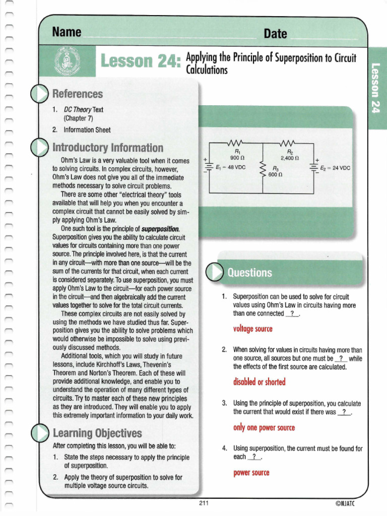 5-Lesson 24-26 (Kirchhoff's Laws) | PDF