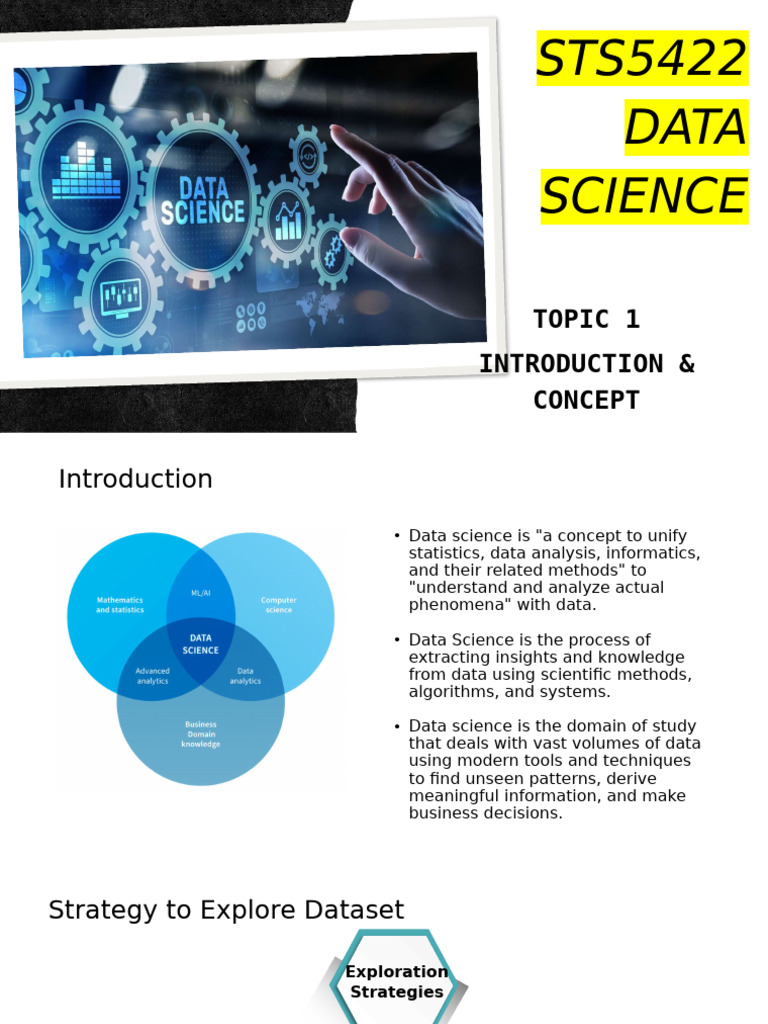 Introduction to Data Science Concepts | PDF | Analytics | Predictive ...