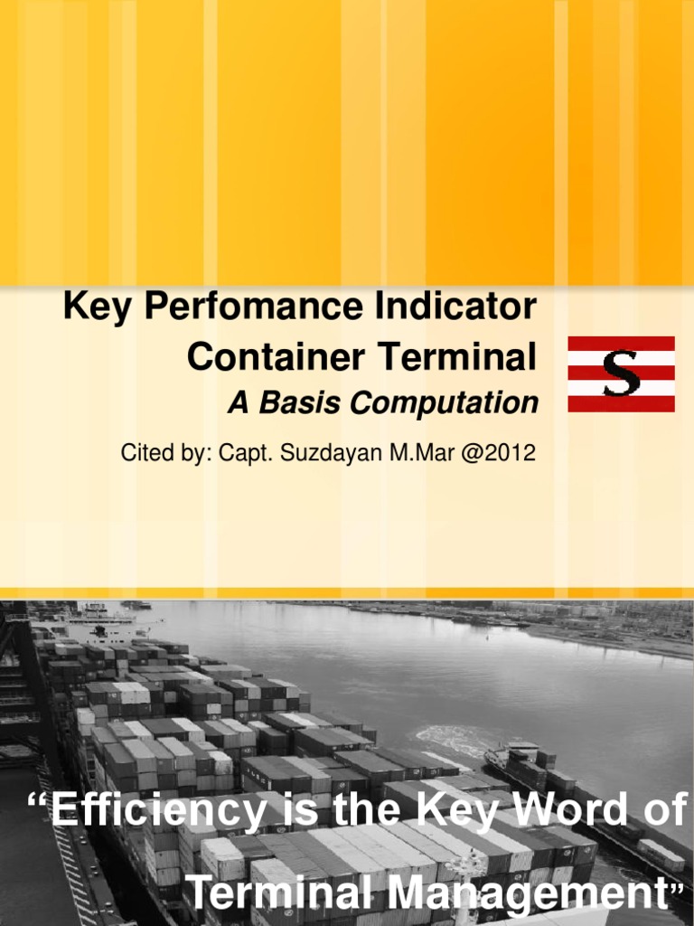Key Performance Indicator of Container Terminal (In Indonesian) | PDF ...