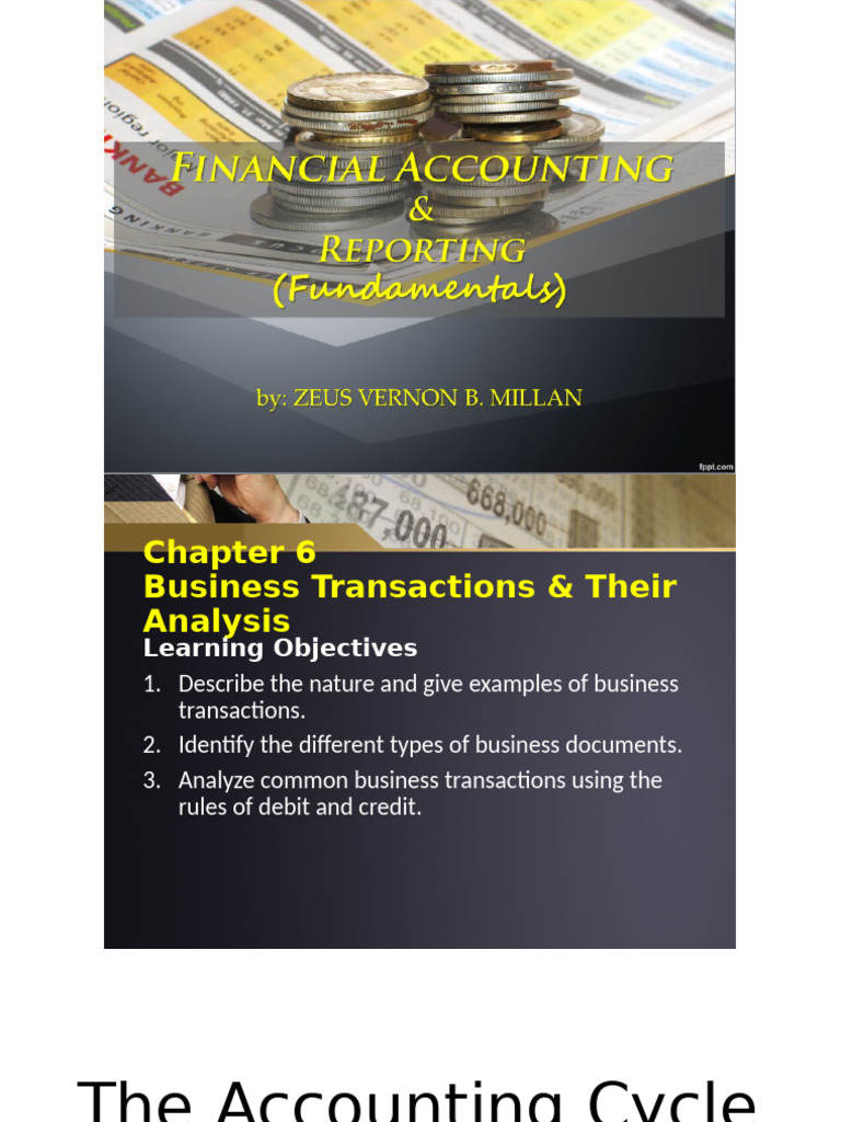 Business Transactions Analysis Guide | PDF | Debits And Credits ...