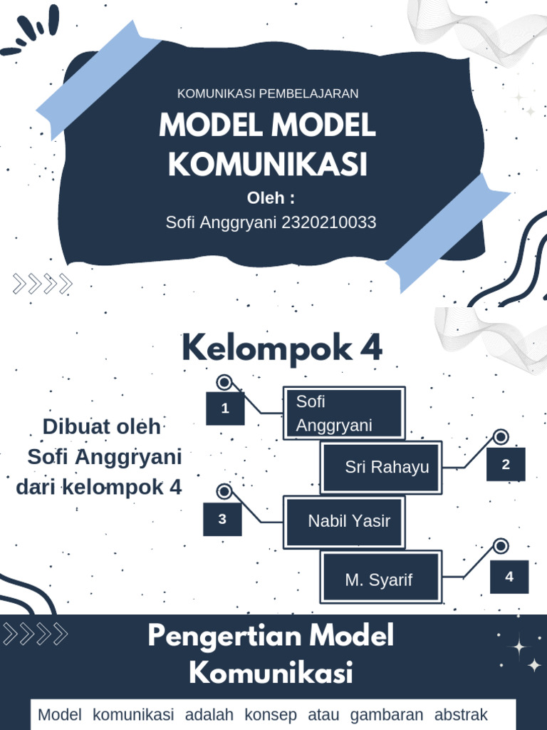 Ppt Model Model Komunikasi | PDF