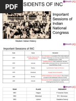 Key INC Sessions and Presidents | PDF | Indian National Congress ...