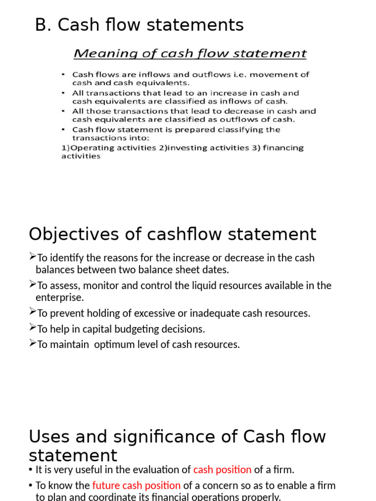Understanding Cash Flow Statements | PDF | Cash Flow Statement ...