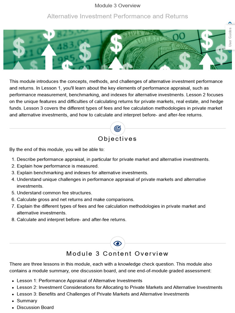 Module 3 Overview - Course 1 - Introduction To Private Markets and ...