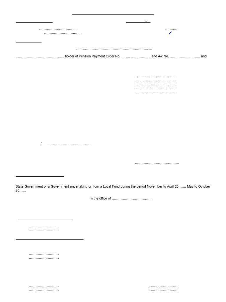 Life Certificate Submission Form | PDF | Government Finances | Taxes