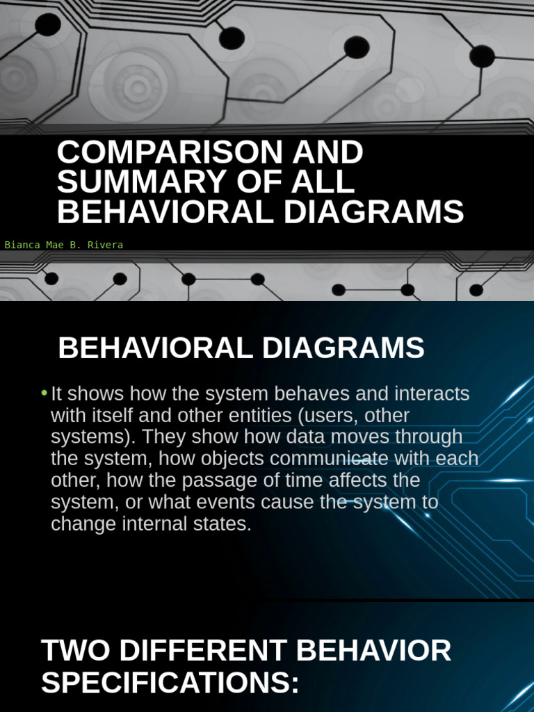 Comparison and Summary of All Behavioral Diagrams | PDF | Communication ...