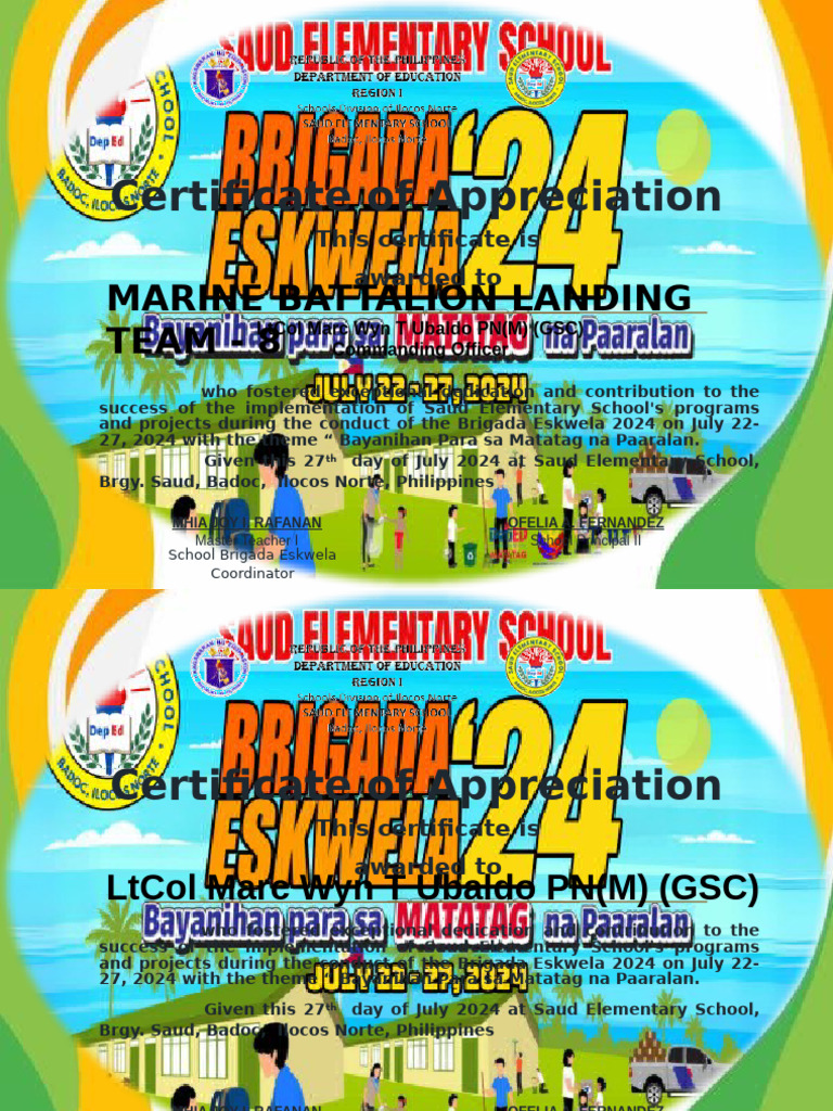 2024 Be Certificate | PDF