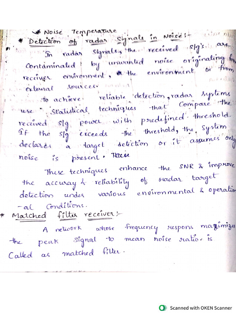 Radar Engineering Unit 5A | PDF