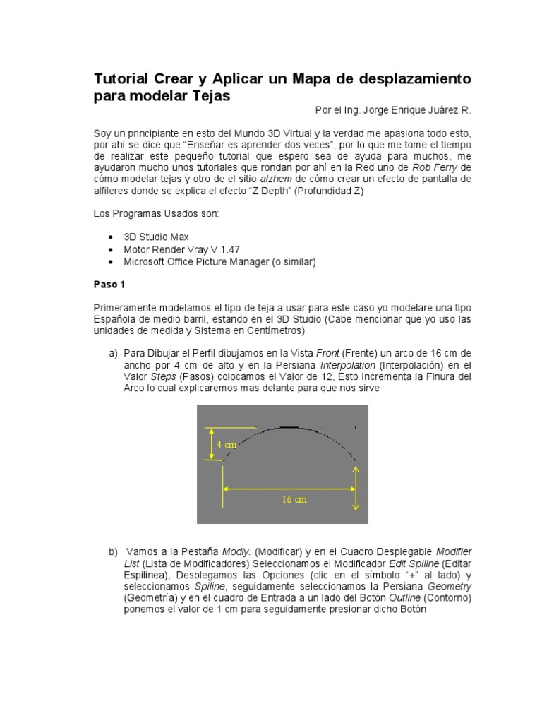 Tutorial Crear y Aplicar Un Mapa de Des Plaza Mien To para Modelar ...