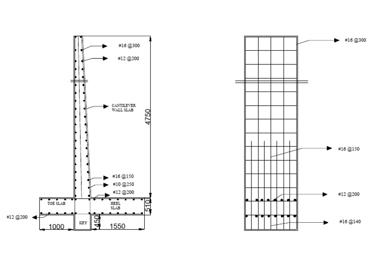 Retaining Wall Model | PDF