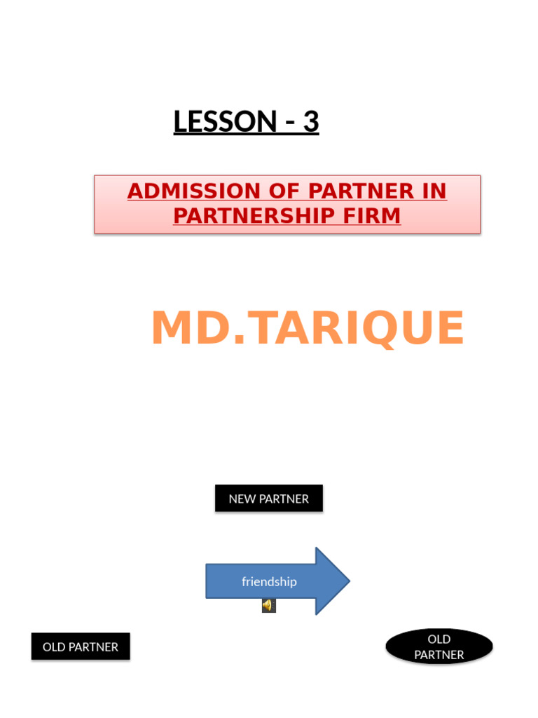 Admission of Partner | PDF | Goodwill (Accounting) | Debits And Credits