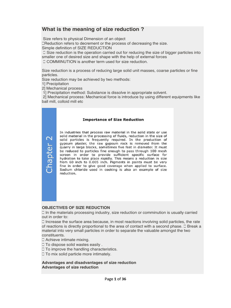 Understanding Size Reduction Processes | PDF | Fracture | Solid
