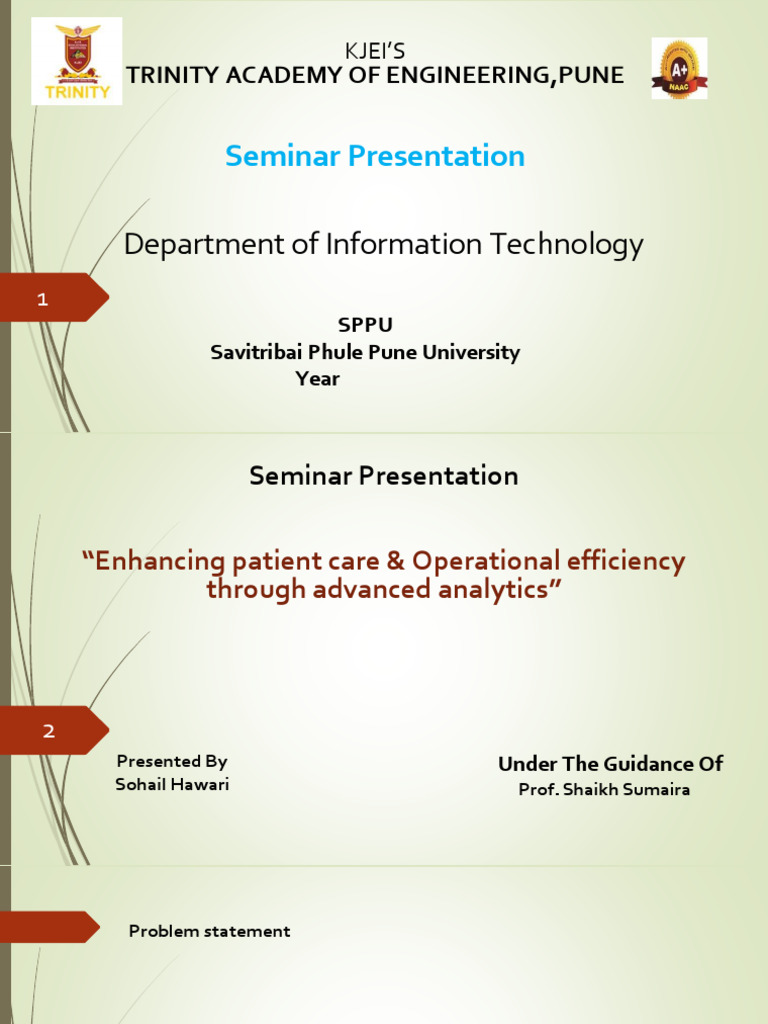 Final Seminar Presentation | PDF | Analytics | Machine Learning