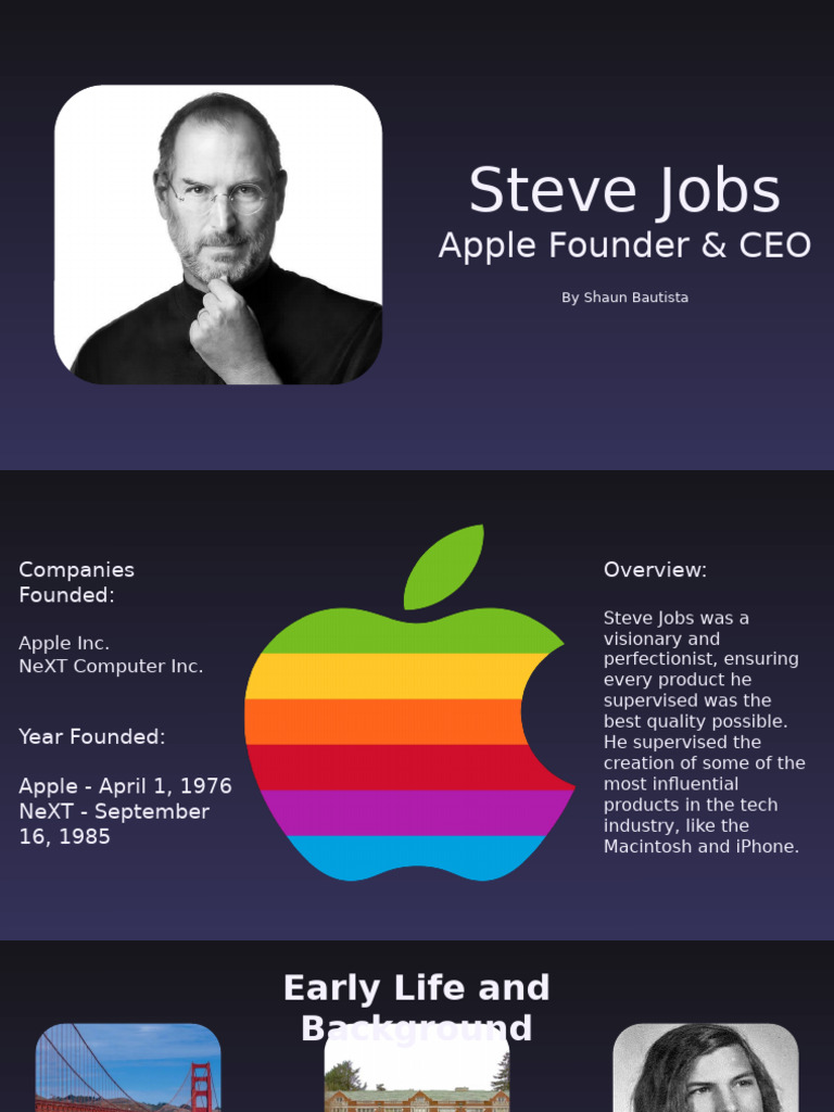Steve Jobs Research Project | PDF | Steve Jobs | Apple Inc.