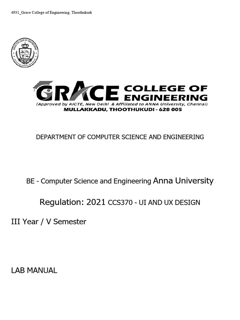 V Cse Ccs370 Ui &Ux Manual.docx | PDF | Usability | Computing