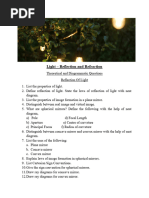 Light Reflection and Refraction Worksheet | PDF | Mirror | Applied And ...