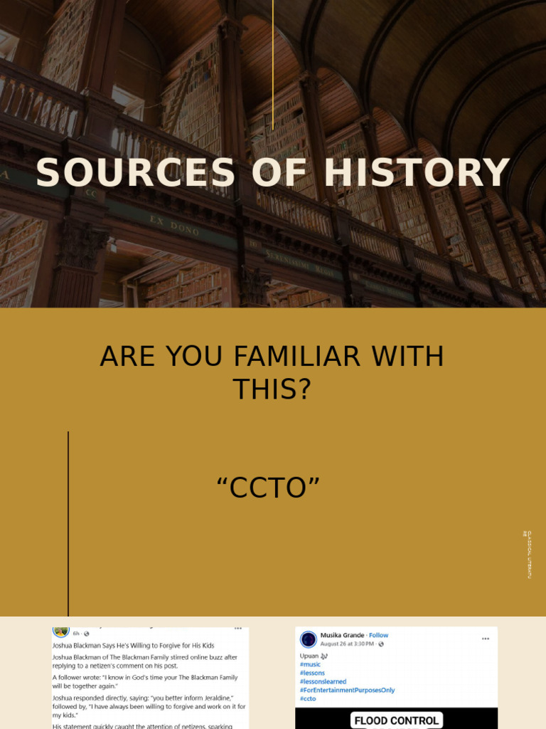 RPH T 1.2 Sources of History | PDF | Primary Sources | Human Communication