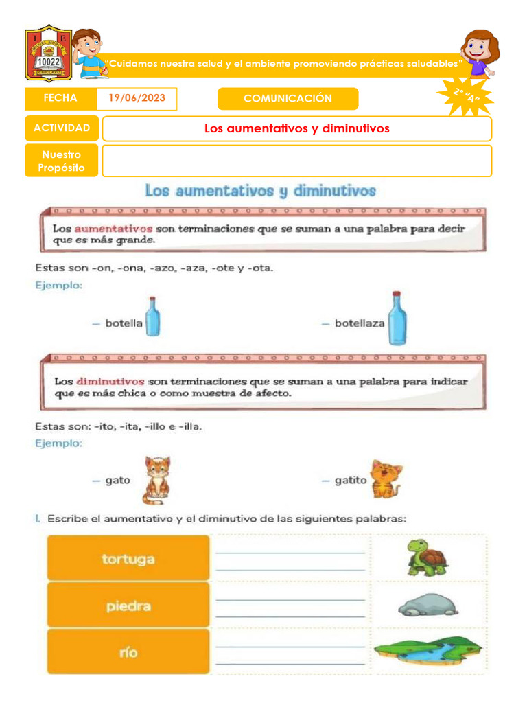 Los Aumentativos y Diminutivos | PDF