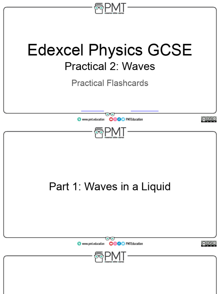 Edexcel Physics GCSE: Waves Practical Guide | PDF | Waves | Frequency