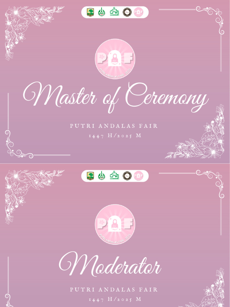 Cue Card MC Dan Moderator | PDF