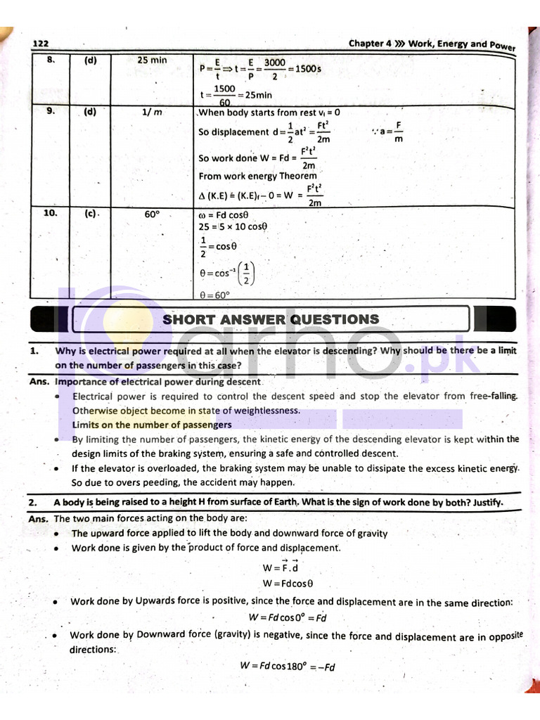 Class 11 Physics CHP 4 Exercise | PDF