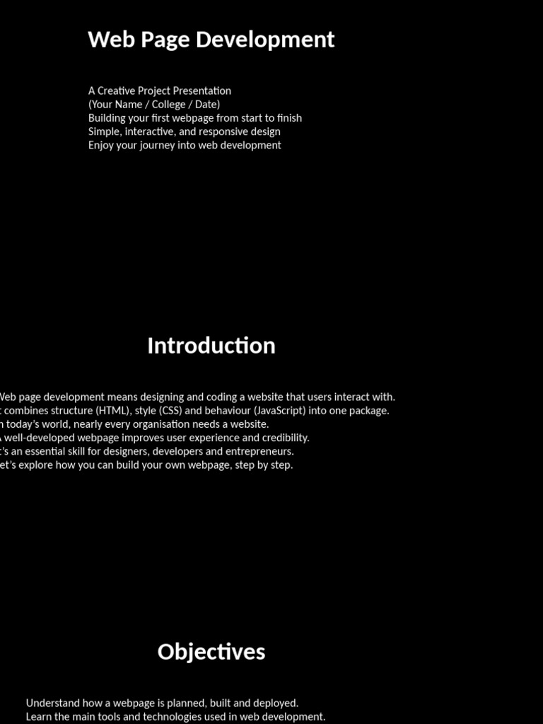 Web Development Basics: Build Your First Page | PDF | World Wide Web ...