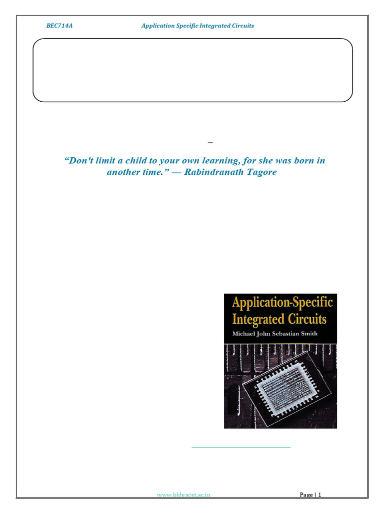 Bec714a Asic Notes Module 3 | PDF | Random Access Memory | Logic Gate