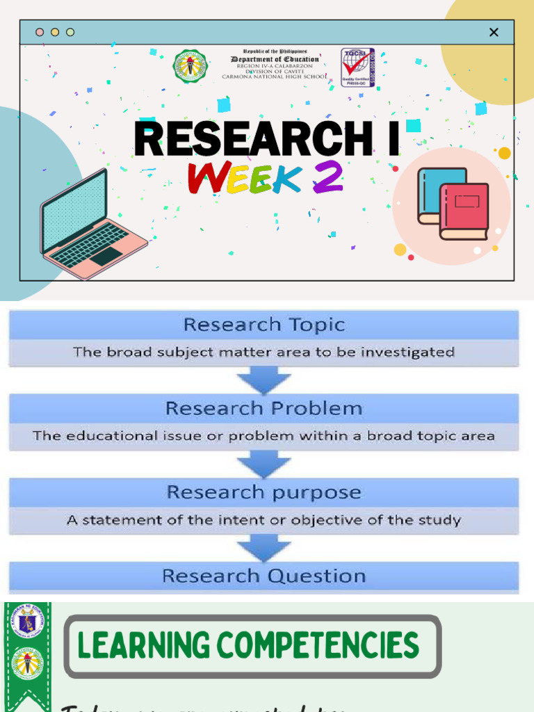 Q3 WEEK 2 Research Questions Problem Objective | PDF