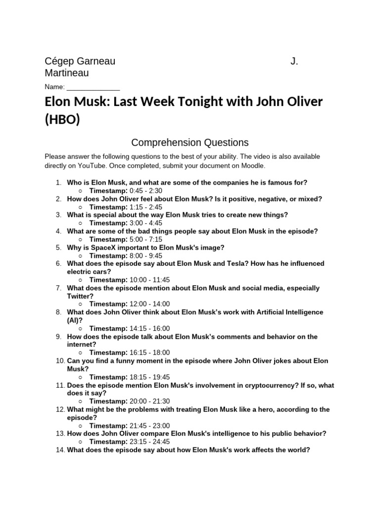 Elon Musk_ Last Week Tonight With John Oliver (HBO) | PDF